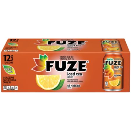 Fuze Tea With Lemon 12 Oz Carton Of 24 - Office Depot
