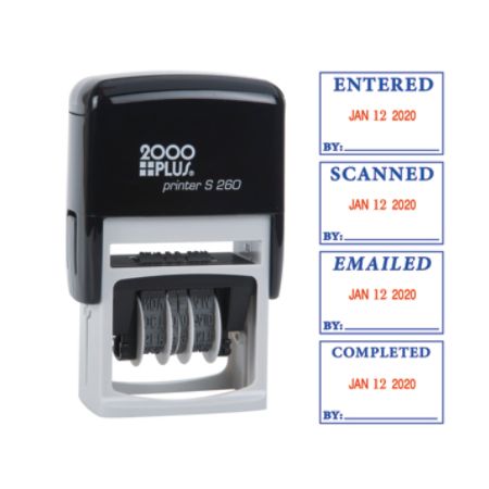 2000 PLUS Message Date Stamp Dater Entered Scanned Emailed Received ...
