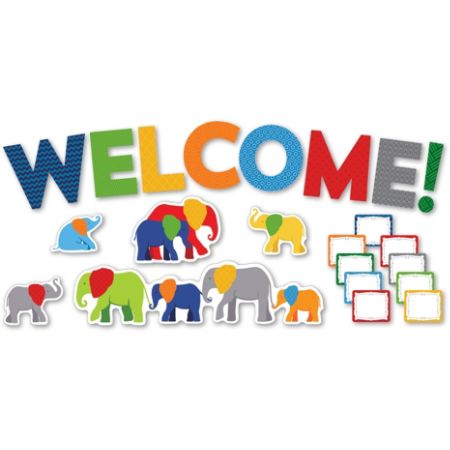 Carson Dellosa Parade Of Elephants Welcome Mini Bulletin Board Set ...