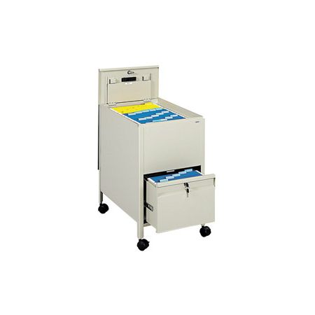 Safco Steel Letter Size Tub File Cabinet 1 Drawer 28 H x 17 W x 26 D ...
