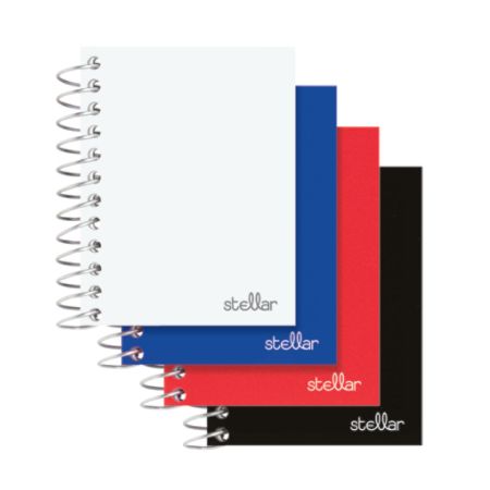 Office Depot Brand Mini Stellar Spiral Poly Notebook 2 12 x 4 College ...