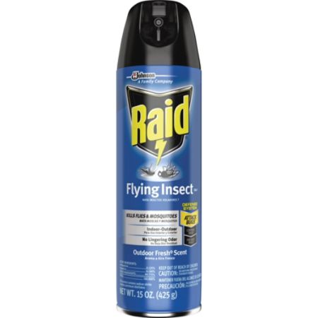 Raid Flying Insect Spray 15Oz. Blue - Office Depot