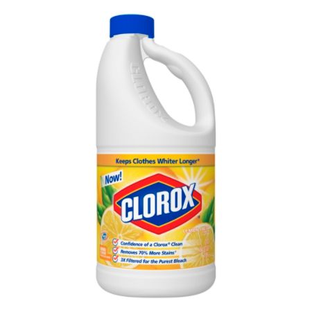 Clorox Liquid Bleach Lemon Fresh Scent 64 Oz Case Of 8 - Office Depot