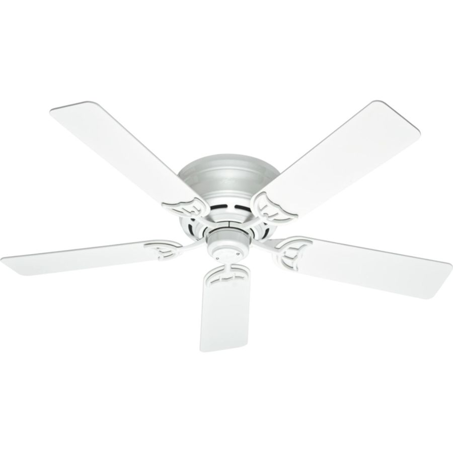 Hunter Fan Low Profile III 52 5 Blades 52 Diameter 3 Speed Quiet ...