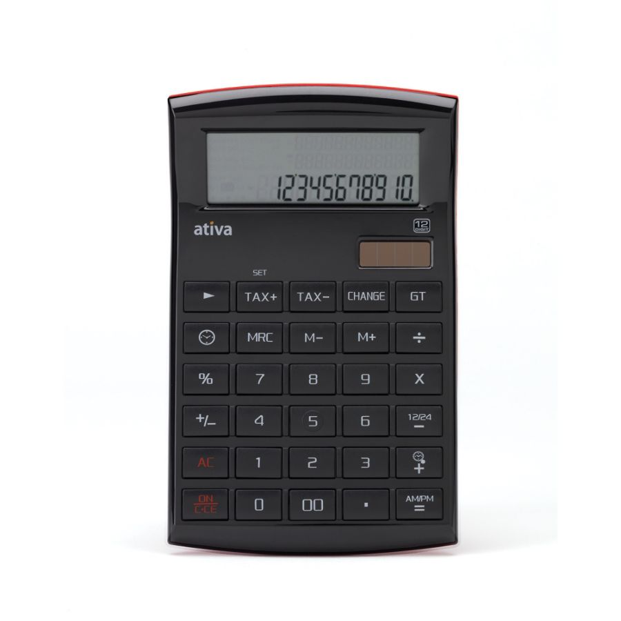 Ativa 12 Digit Desktop Calculator Black by Office Depot & OfficeMax