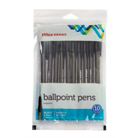 Office Depot Brand Tinted Ballpoint Stick Pens Medium Point 1.0 mm ...