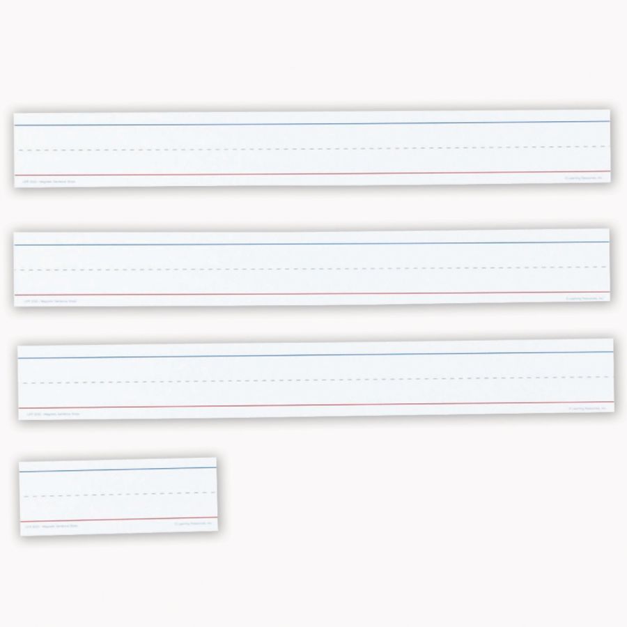 Learning Resources Magnetic Sentence Strips 3 x 8 24 White Grades K 6 ...