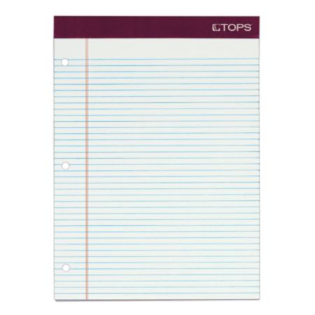 TOPS Double Docket Gold Writing Pads 8 12 x 11 Narrow Ruled 200 Pages ...