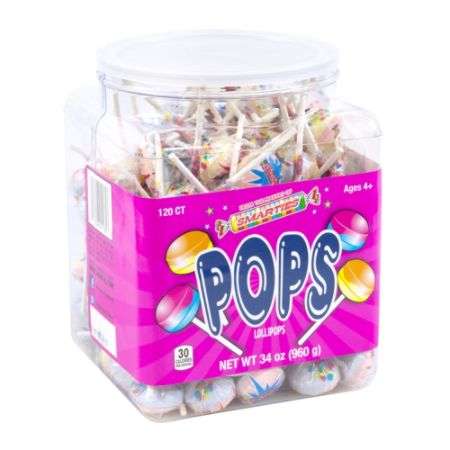Smarties Pops 120 Pieces 34 Oz Tub - Office Depot
