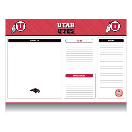 Markings by C.R. Gibson Desk Notepad 17 x 22 Utah Utes - Office Depot