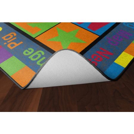 Flagship Carpets ABC Words Rug 10 9 x 13 2 Primary - Office Depot
