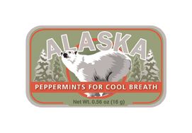 AmuseMints Destination Mint Candy Alaska Polar Bear 0.56 Oz Pack Of 24 ...