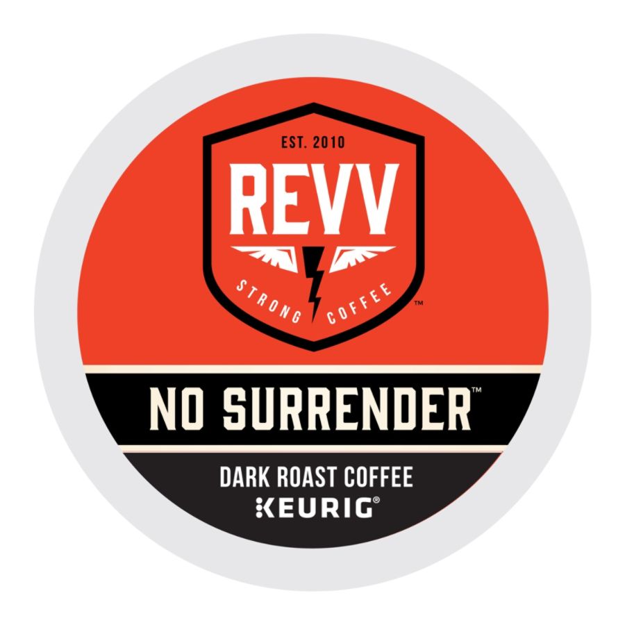 REVV No Surrender Coffee, Keurig K-Cup Pod, Dark Roast, 24ct
