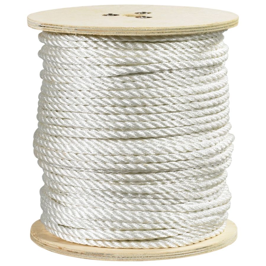 Office Depot Brand Twisted Polyester Rope 2900 Lb 38 x 600 White ...