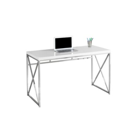Monarch Specialties Contemporary Computer Desk With Framed Criss Cross ...