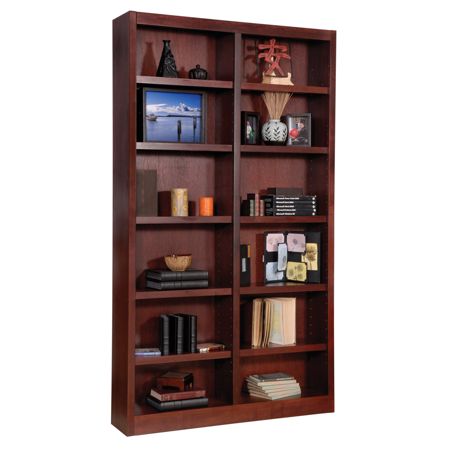 Concepts In Wood Double Wide Bookcase 12 Shelves Cherry by Office Depot ...