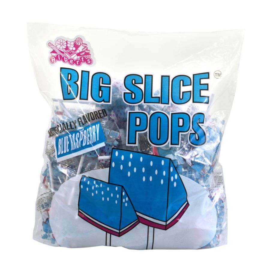 Big Slice Pops 1 Lb Bag Blue Raspberry Bag Of 48 - Office Depot