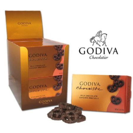 Godiva Chocolate Mini Pretzels 2.5 Oz Box - Office Depot