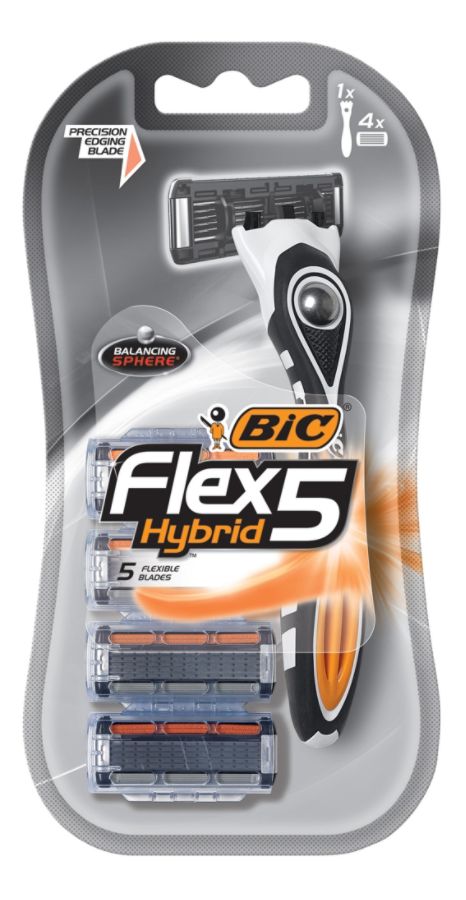 UPC 070330736658 - Bic Flex 5 Hybrid 5 Flexible Blade Razor with 4 ...