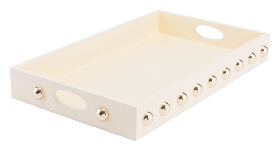 Zuo Modern Gigi Tray Beige - Office Depot