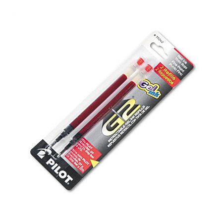 Pilot G2 Gel Ink Refills For Select Pilot Pens Fine Point 0.7 mm Red ...
