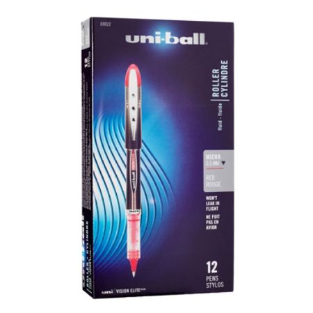 uni ball Vision Elite Liquid Ink Rollerball Pens Micro Point 0.5 mm ...