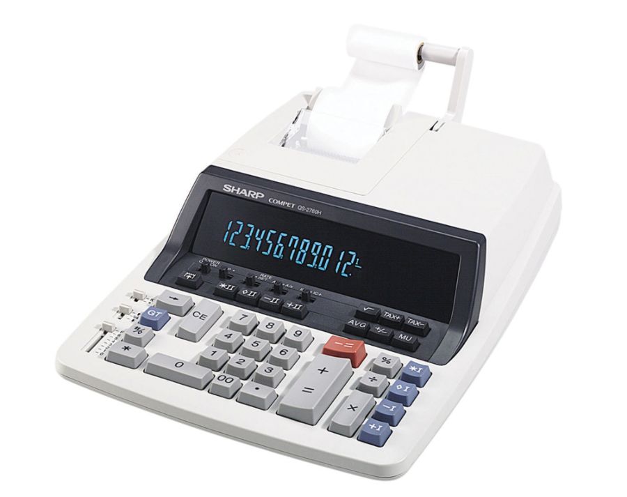 Sharp QS 2760H Commercial Use Printing Calculator by Office Depot ...