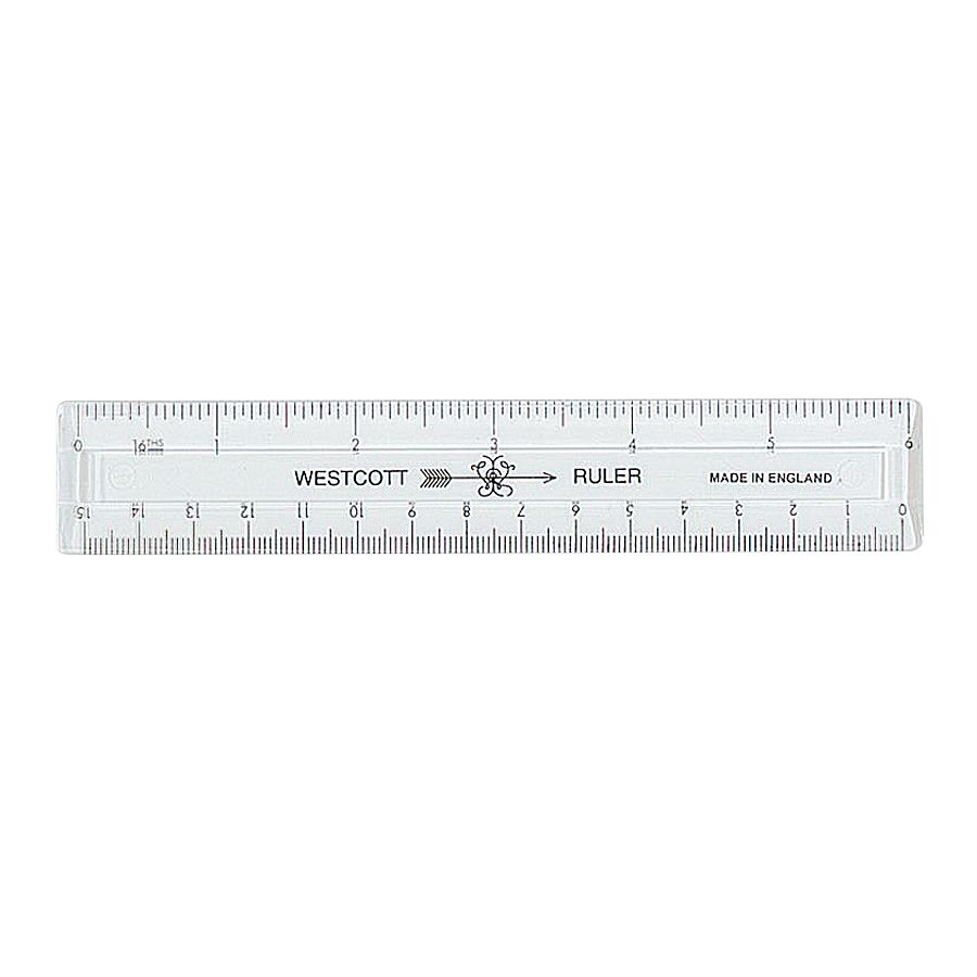 Acme Durable Plastic 6 Clear Ruler by Office Depot & OfficeMax