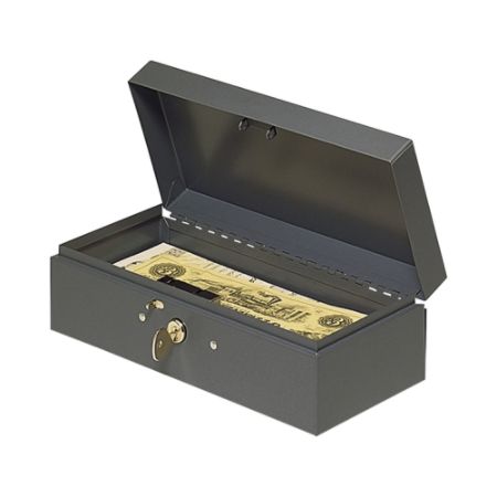 MMF Industries Steel Key Lock Cash Bond Box 2 78 x 10 14 x 4 34 Gray ...