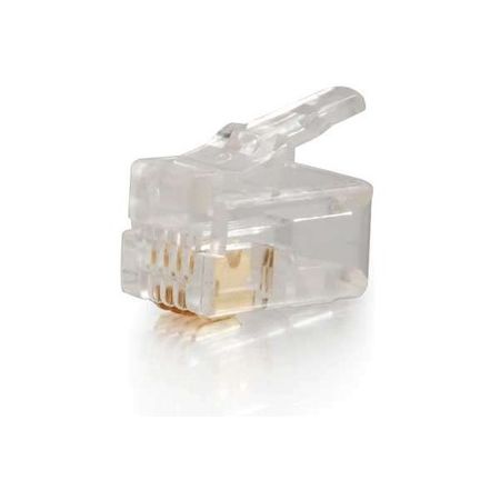 C2G RJ22 4x4 Modular Plug for Flat Stranded Cable RJ 22 - Office Depot