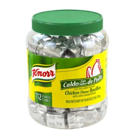 Knorr Chicken Flavor Bouillon Cubes Jar Of 112 Cubes - Office Depot