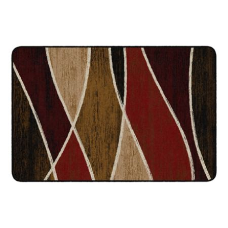 Flagship Carpets Waterford Rectangular Area Rug 48 x 72 Red - Office Depot