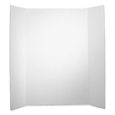 Elmers Tri Fold Corrugated Project Display Boards 36 x 48 White Carton ...