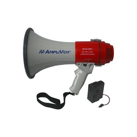 AmpliVox Mity Meg 15 Watt Rechargeable Megaphone 15 W Amplifier Built ...
