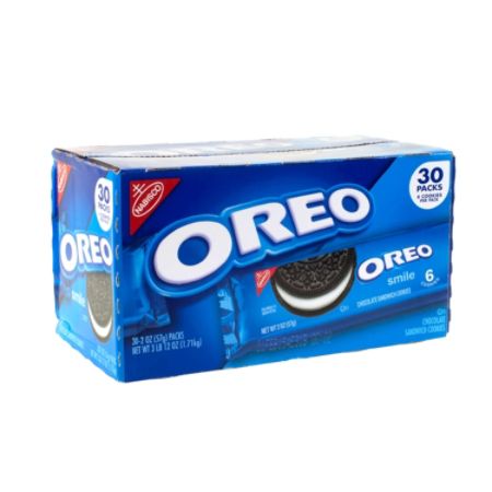 Nabisco Single Serve Oreo Cookies 2 Oz Pack Of 30 - Office Depot