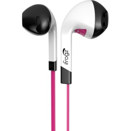 ifrogz Audio InTone EarBuds With Mic Pink Stereo Mini phone Wired 32 ...