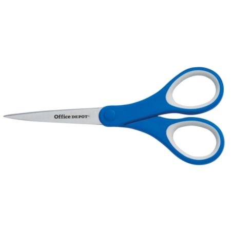 Office Depot Brand Soft Handle Stainless Steel Scissors 8 Straight ...