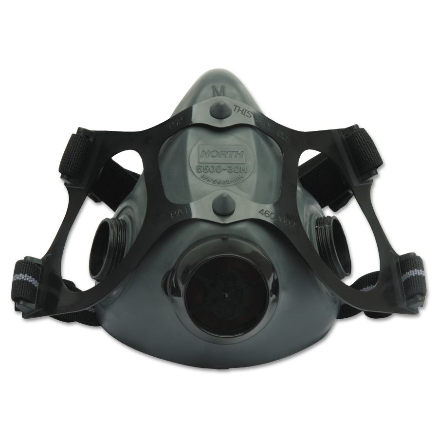 North 5500 Series Half Mask Elastomeric Respirator with Dual Cartridge ...
