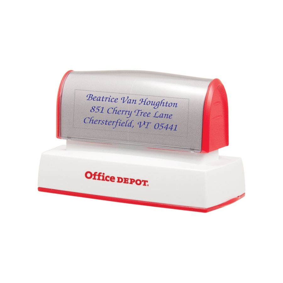 Office Depot Brand Pre Inked Stamp 1 x 3 316 Impression - Office Depot