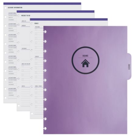 TUL Note Taking System Discbound Refill Home Inserts 8 12 x 11 100 ...