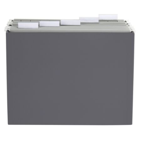 Office Depot Brand Hanging File Folder Desk Organizer Letter Size Gray ...