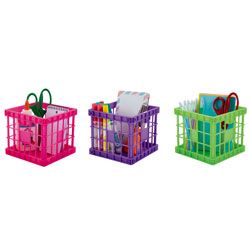 Office Depot Brand Mini Milk Crate 5 H x 5 516 W x 5 516 D Pink by ...