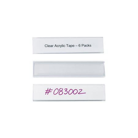 Wire Rac Snap On Label Holders 1 516 x 6 Clear Box Of 25 - Office Depot