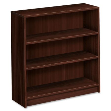 HON 1870 Series Laminate Bookcase 3 Shelves 2 Adjustable Mahogany by ...