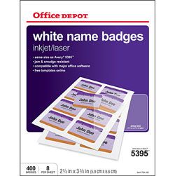 Office Depot Brand Adhesive Name Badge Labels Box Of 400 by Office ...