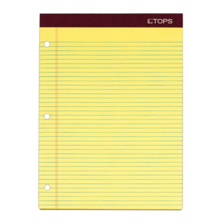 TOPS Double Docket Writing Pads 8 12 x 11 Narrow Ruled 100 Sheets ...