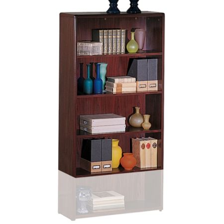 HON 10700 Series Laminate Bookcase 4 Shelves Mahogany - Office Depot