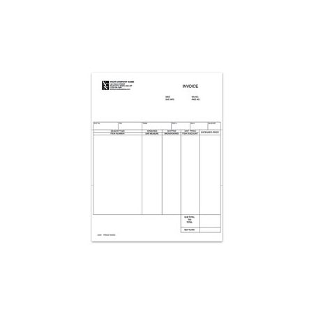 Custom Laser Product Invoice For DACEASY 8 12 x 11 1 Part Box Of 250 ...