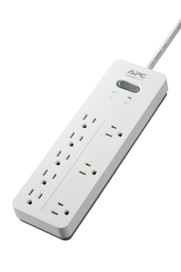 APC Home Office SurgeArrest 8 Outlet Surge Protector 6 Cord White PH8W ...