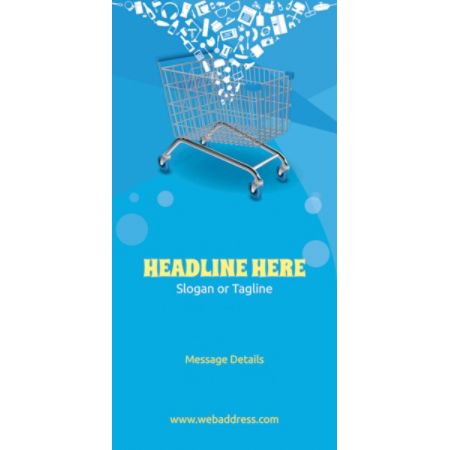Custom Vertical Banner Shopping Cart - Office Depot